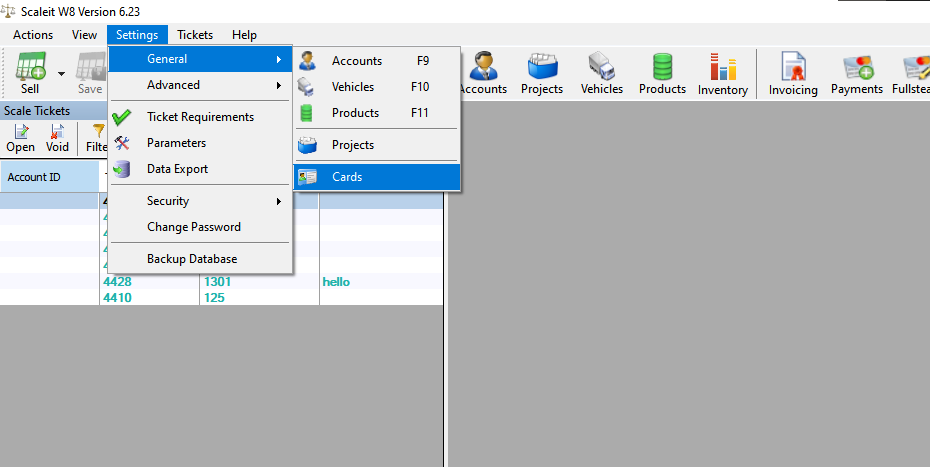 Setup a RFID Card for Terminal use